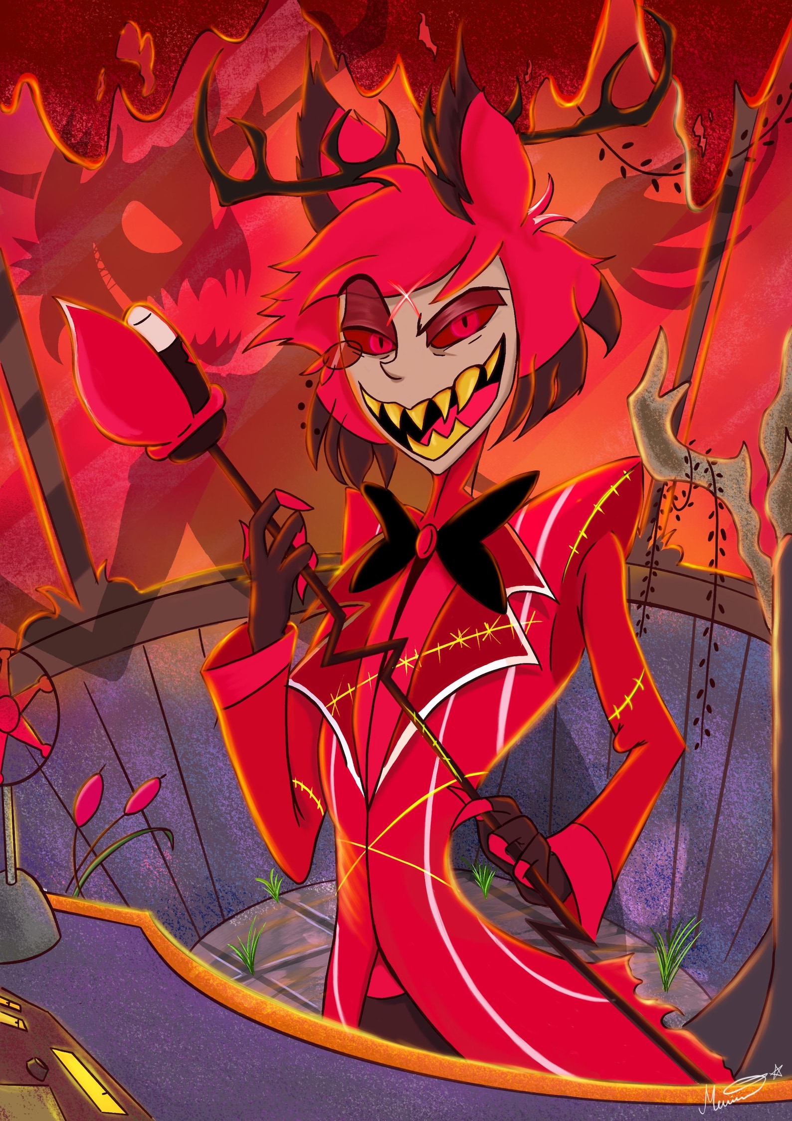 Hazbin Hotel Alastor - Etsy