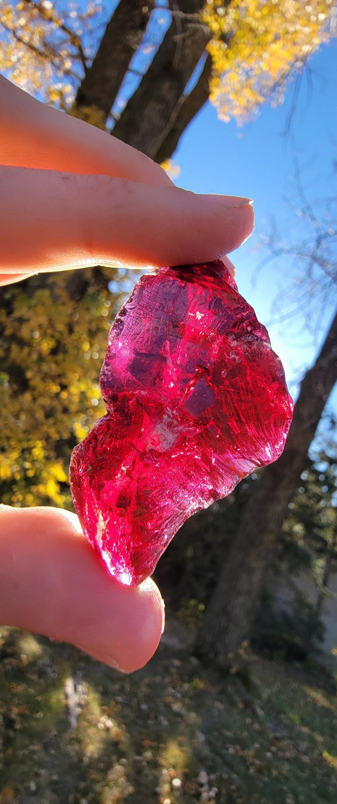 Cranberry Red Andara . Deep Red~pink Color With Unique Inner Swirls ...