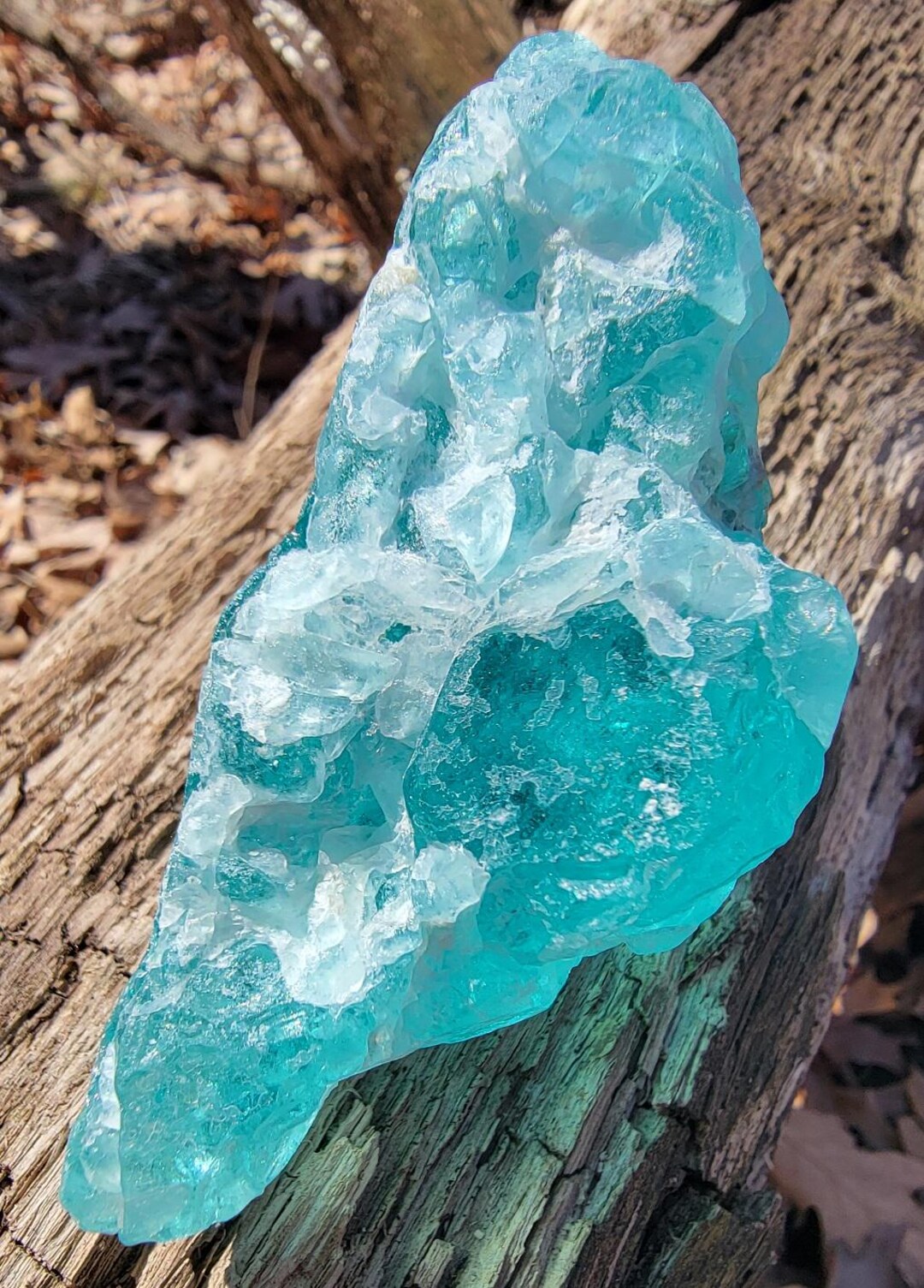 Afghanistan Andara . Turquoise Blue With White Crystals . Etherium ...