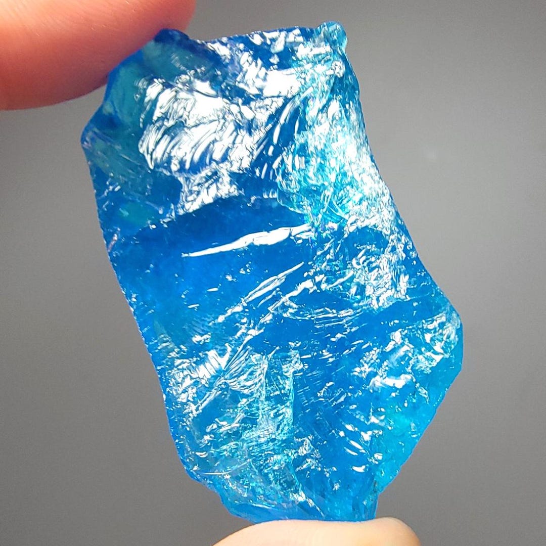Arcturian Blue 33g Andara . Electric Blue With Snowflake Inclusions - Etsy