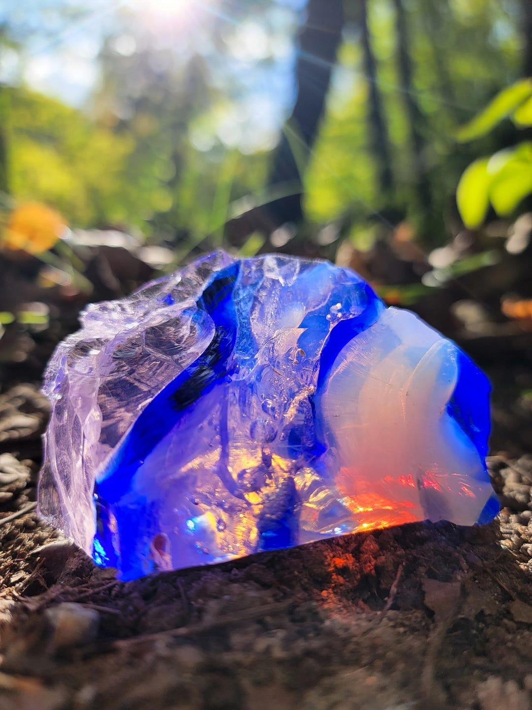 Divine Union Andara . 144 Grams . Blue, Opalescent Pink, & Shiny Clear ...