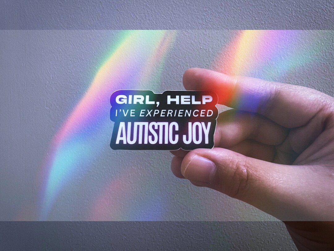 Girl Help Autistic Joy Vinyl Sticker Autistic Joy Die Cut Sticker ...