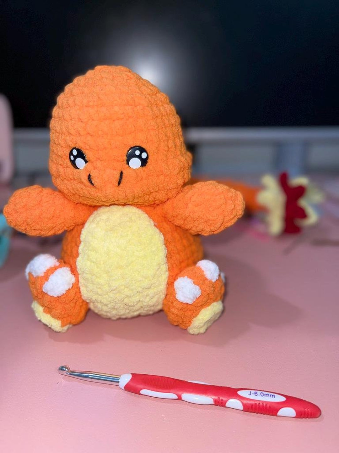 Charmander-themed Crochet Plushie Made to Order Charmander-themed Toy ...