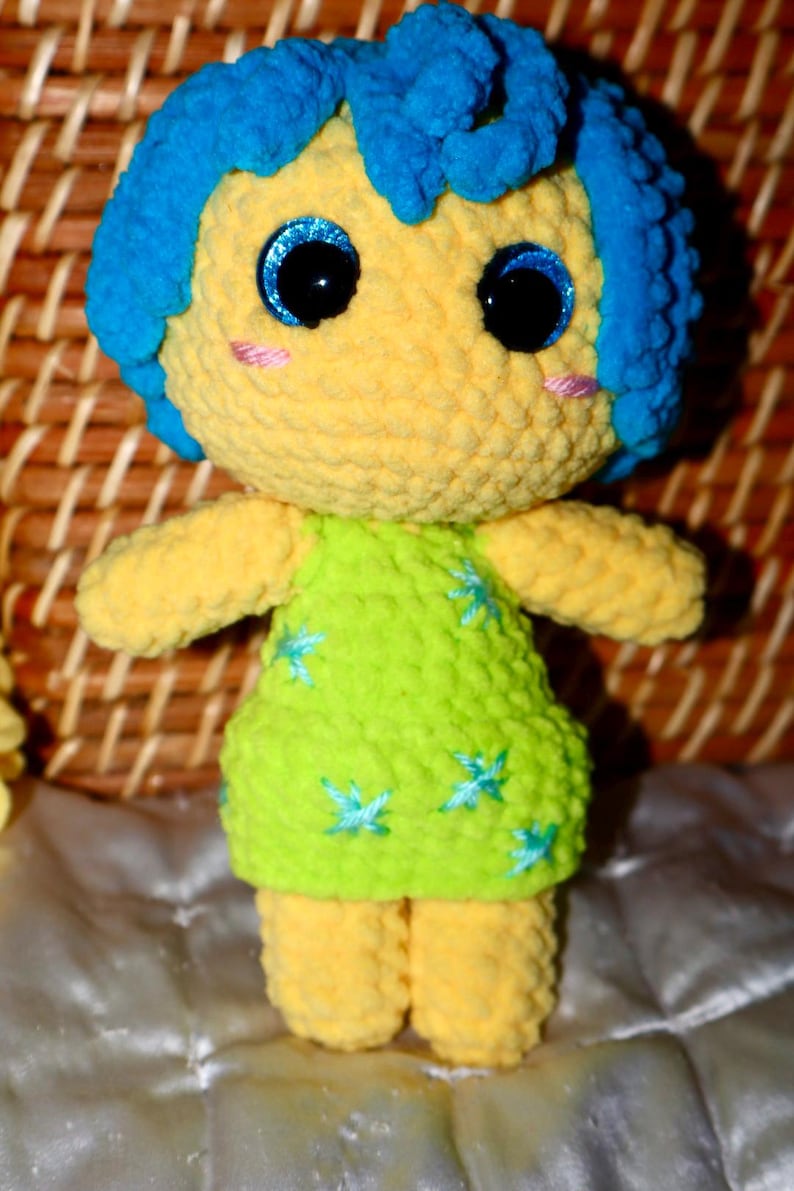 Handmade Inside Out Crochet Plush Set – Collectible Pixar Inspired ...