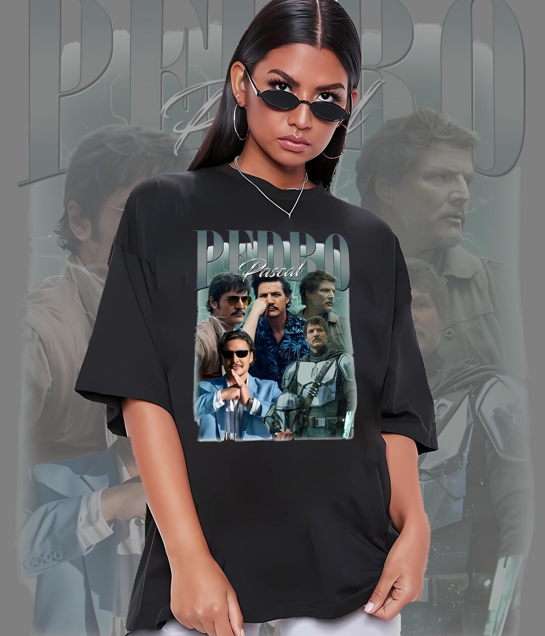 Limited 90s Pedro Pascal Retro Funny Graphic T-shirt, Pedro Pascal ...