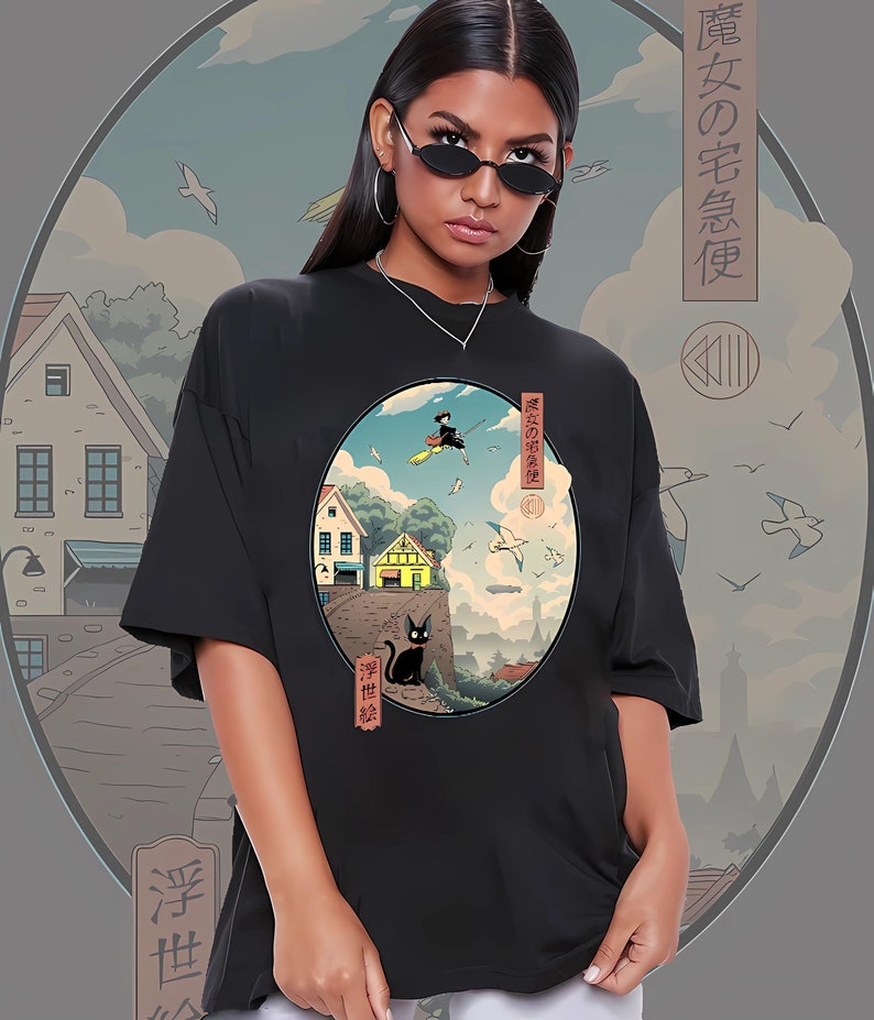 Kiki's Delivery Service Graphic Shirt, Studio Ghibli Sweatshirt, Hayao ...