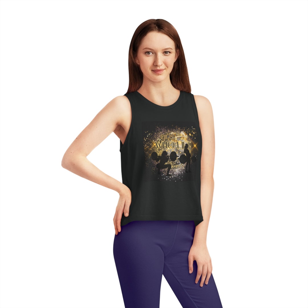 Girls Who Lift, Cropped Tank Top, Fit Girl, Lifting Weights, Gift Idea ...