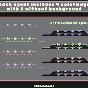Pixel Agent Abilities Valorant HUD Overlays | Includes All 24x Agents ...