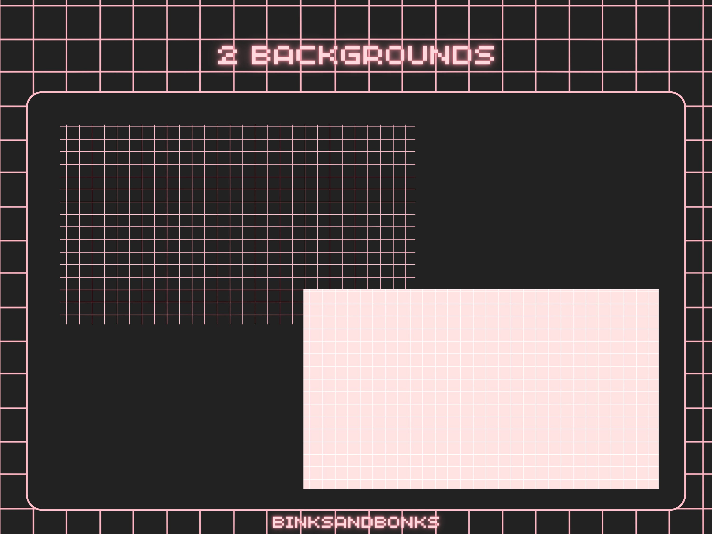 Pink Retro Arcade Stream Package Animated Twitch Overlays Girly Cute ...