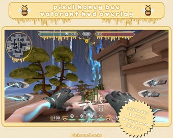 Pixel Pink Bow Valorant HUD Overlay Pixel Art Stream Decor for Twitch ...