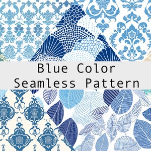 Vector Minimalist Pattern, Blue Color Paste, Patterned, Fine Art Print ...