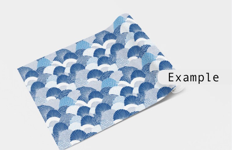 Vector Minimalist Pattern, Blue Color Paste, Patterned, Fine Art Print ...