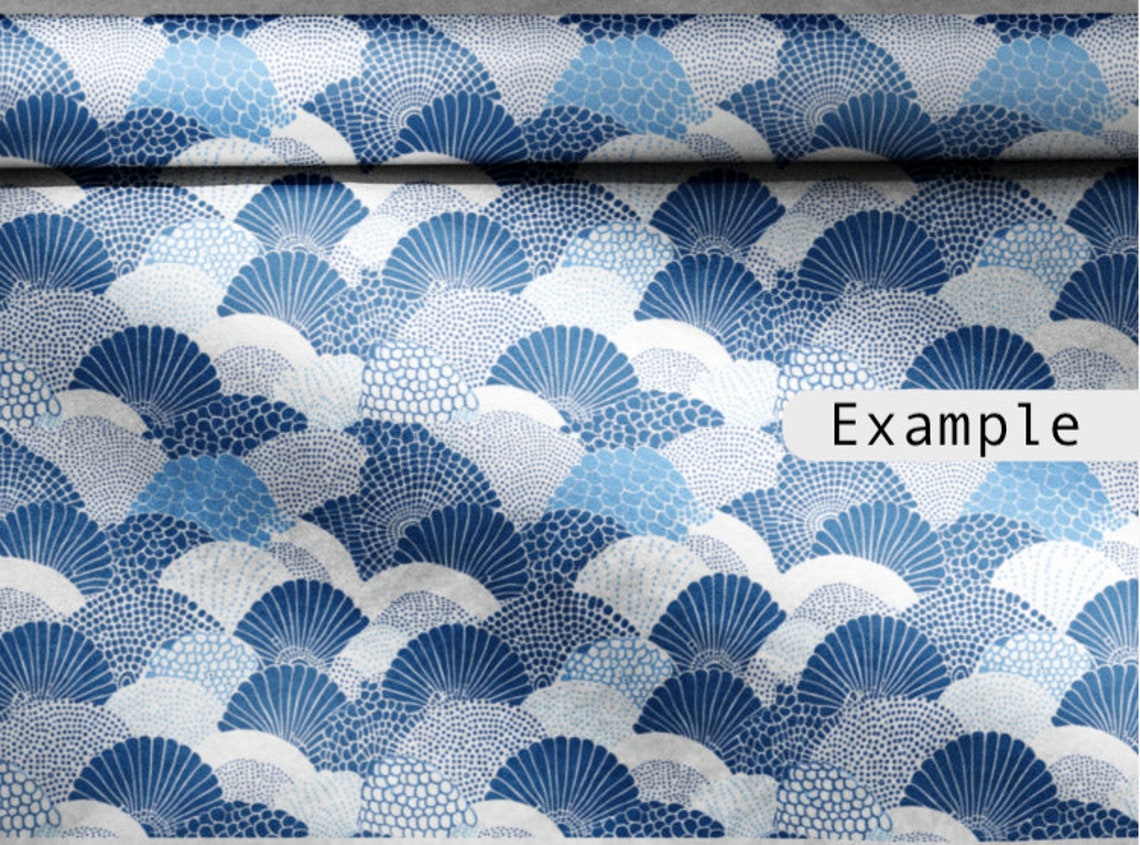 Vector Minimalist Pattern, Blue Color Paste, Patterned, Fine Art Print ...