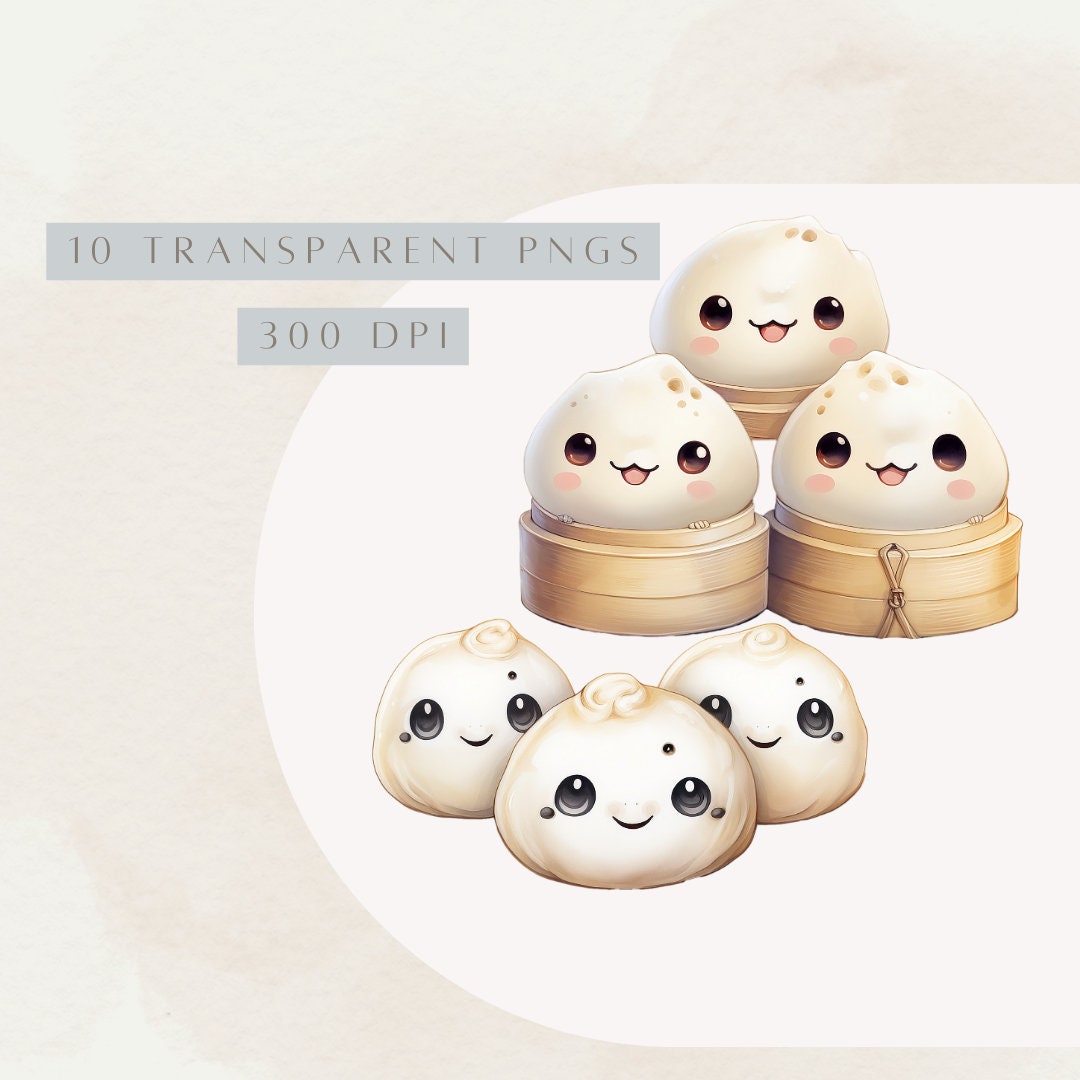 Triplets Dimsum Bao Dumpling Clipart, Transparent Png Clip Art ...