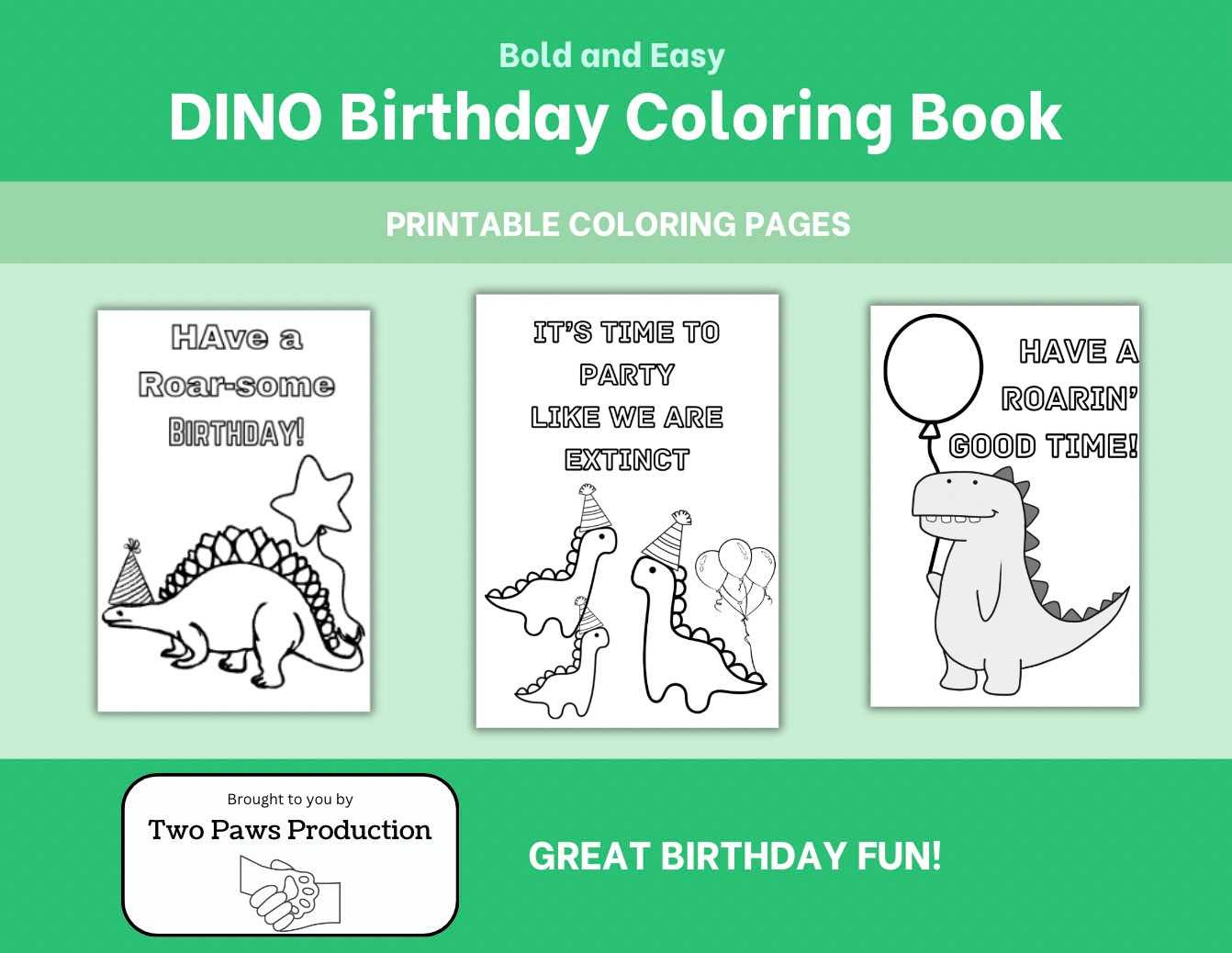 PRINTABLE Birthday Coloring Cards! Great as Party Favors! - Etsy
