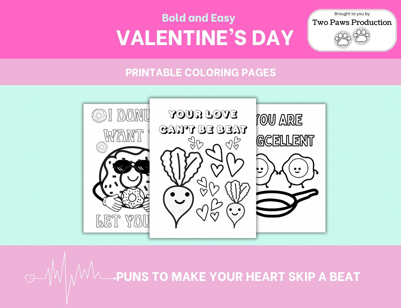 Color Fun Puns to Celebrate Valentine's Day - Etsy