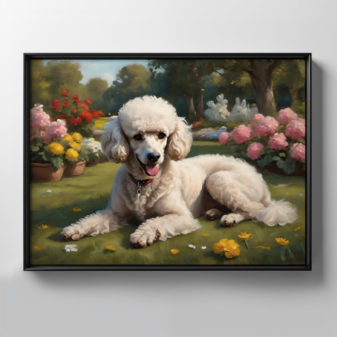 Poodle in the Sun Digital Download Printable, Sun-kissed Poodle TV ...