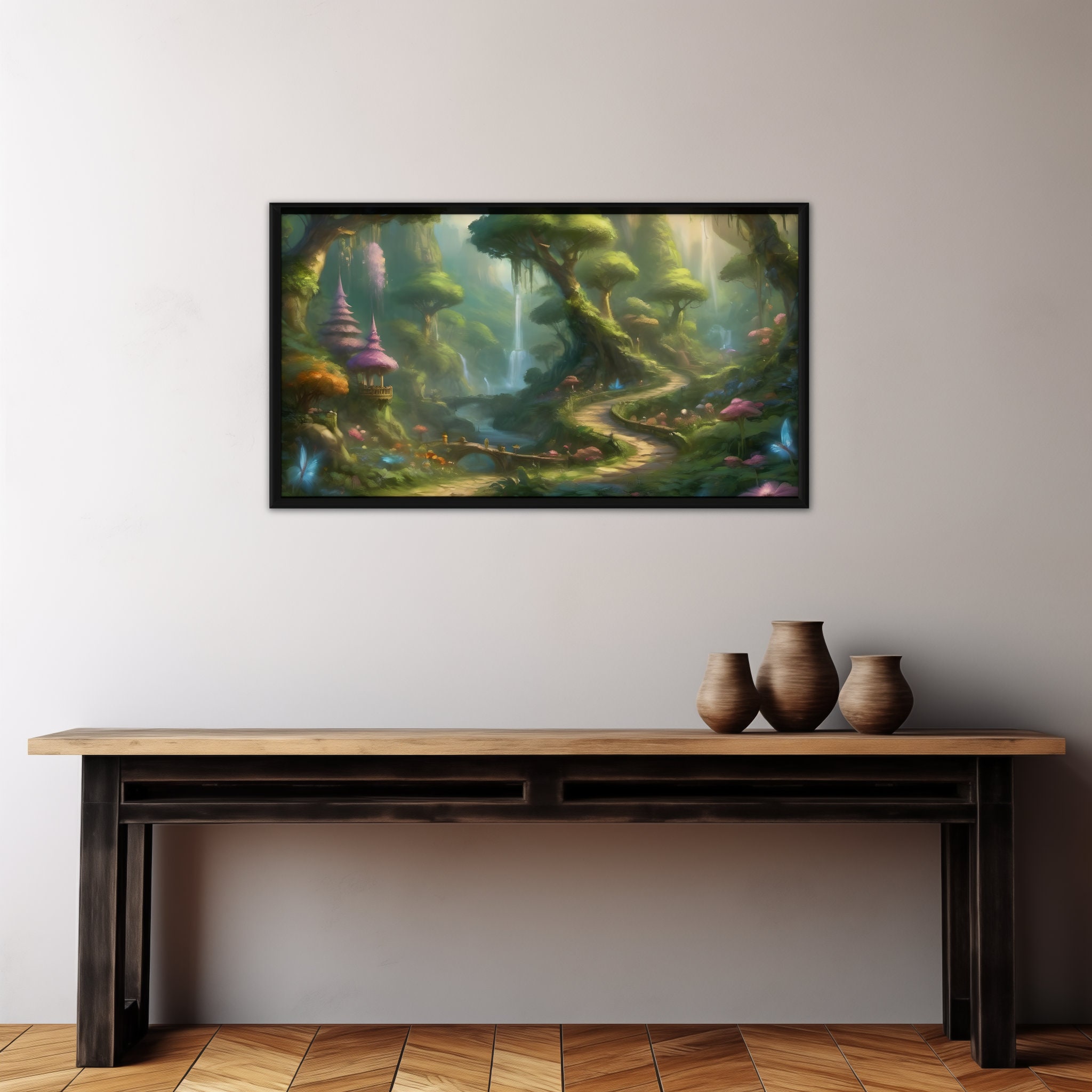Whimsical Enchanted Forest Printable Digital Download, Towering Trees ...