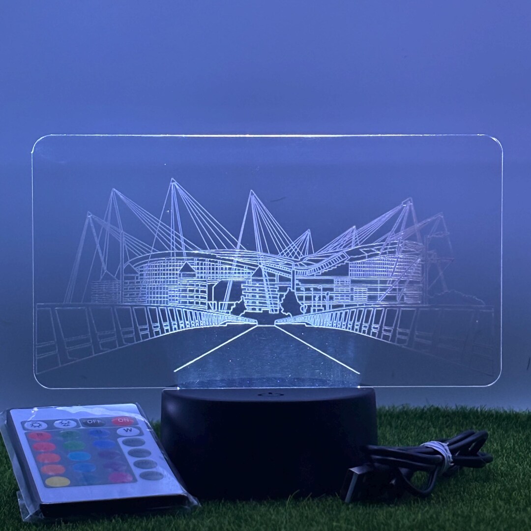 Etihad Stadium Manchester City Fans Football Personalised LED Desk ...