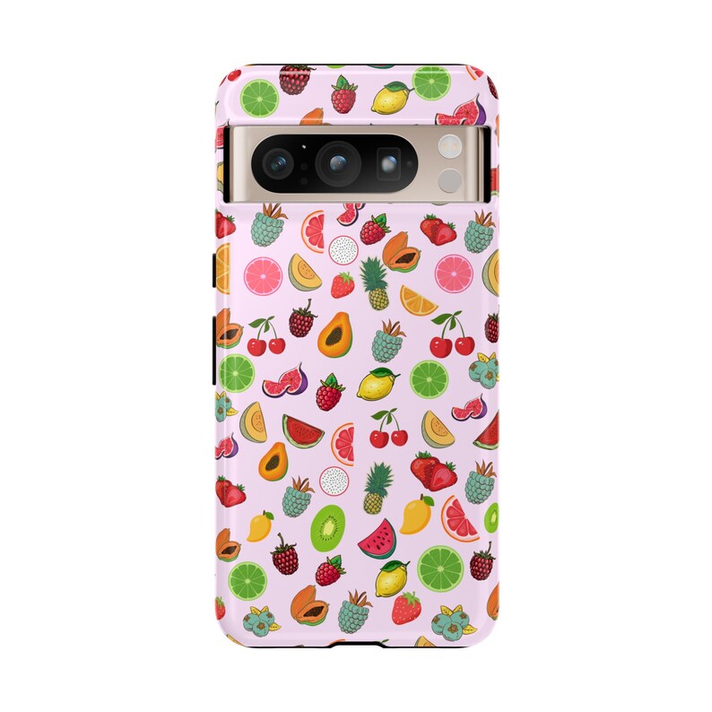 Fruit Phone Case Cute iPhone Case Sister Gift Girly Fruit Collage Pink ...