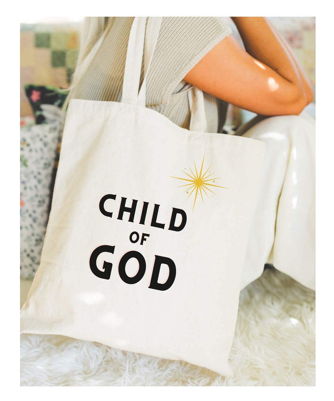 Christian Tote Bag Child of God Tote Bible Verse Bag Gift for ...