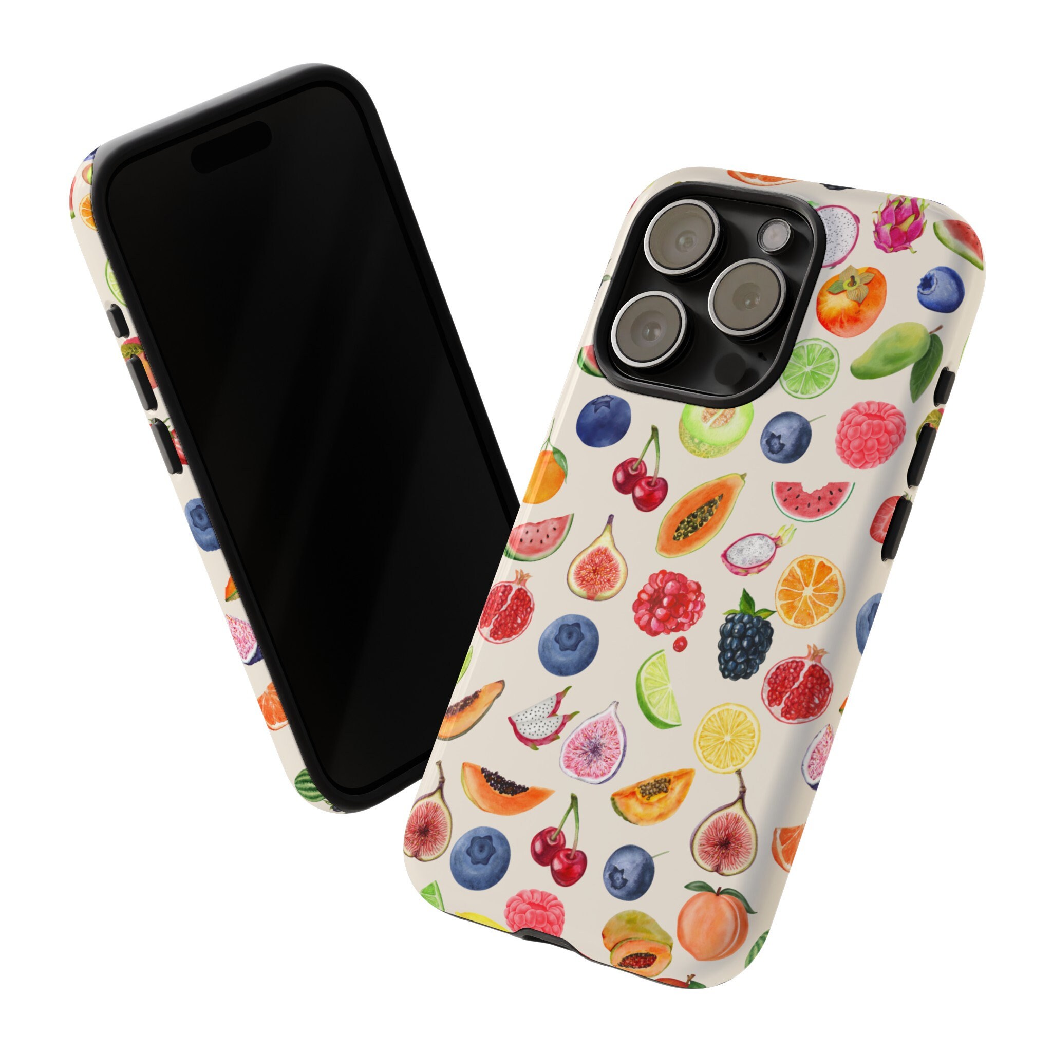 Fruit Phone Case Girly Fruit Collage Phone Cover Gift Cute Summer Phone ...