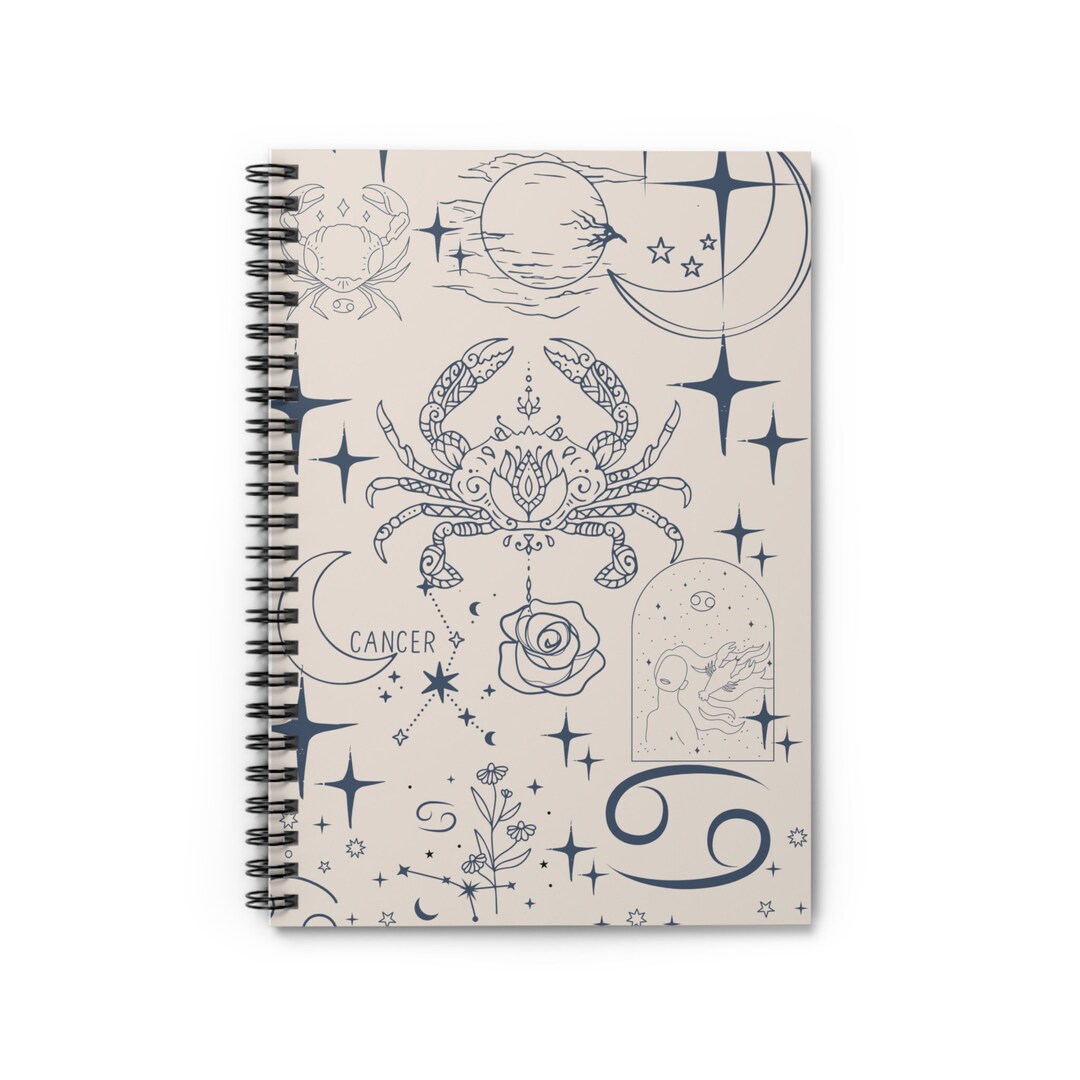 Cancer Zodiac Notebook: Minimalist Constellation Gift - Etsy