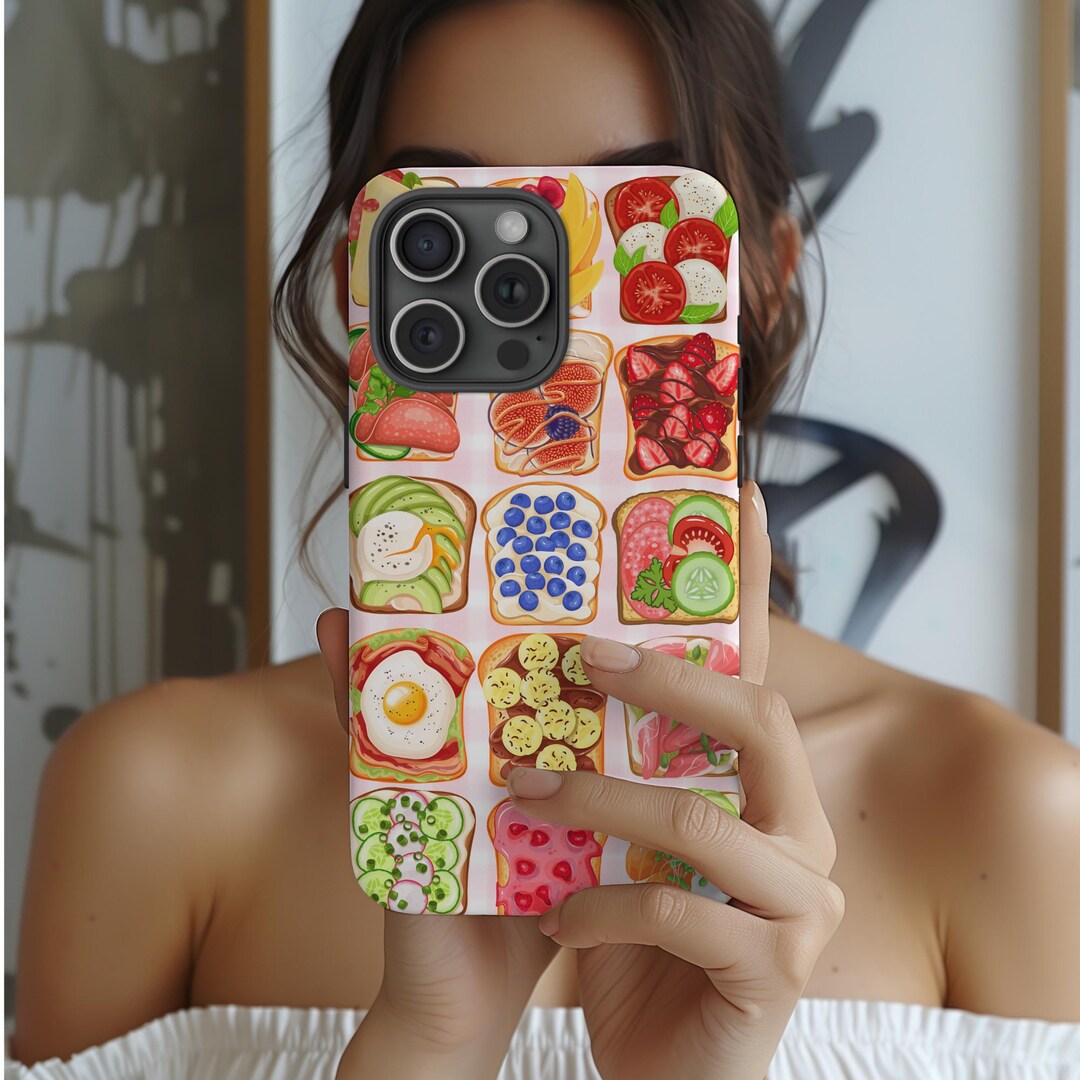 Food Collage Phone Case: Summer Toast Art, Food Lover Gift - Etsy