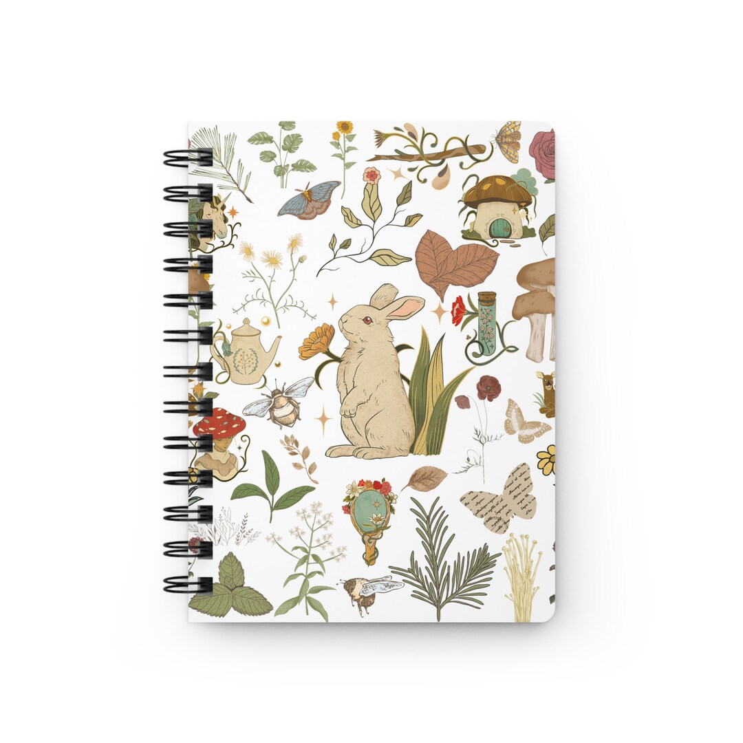 Vitnage Cottagecore Notebook Vintage Journal Bunny Notebook Cottagecore ...