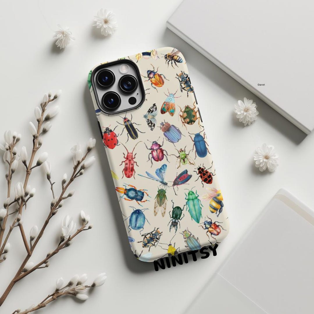 Beetle Phone Case: Entomology Insect Art - Tough Dual Layer Protection ...