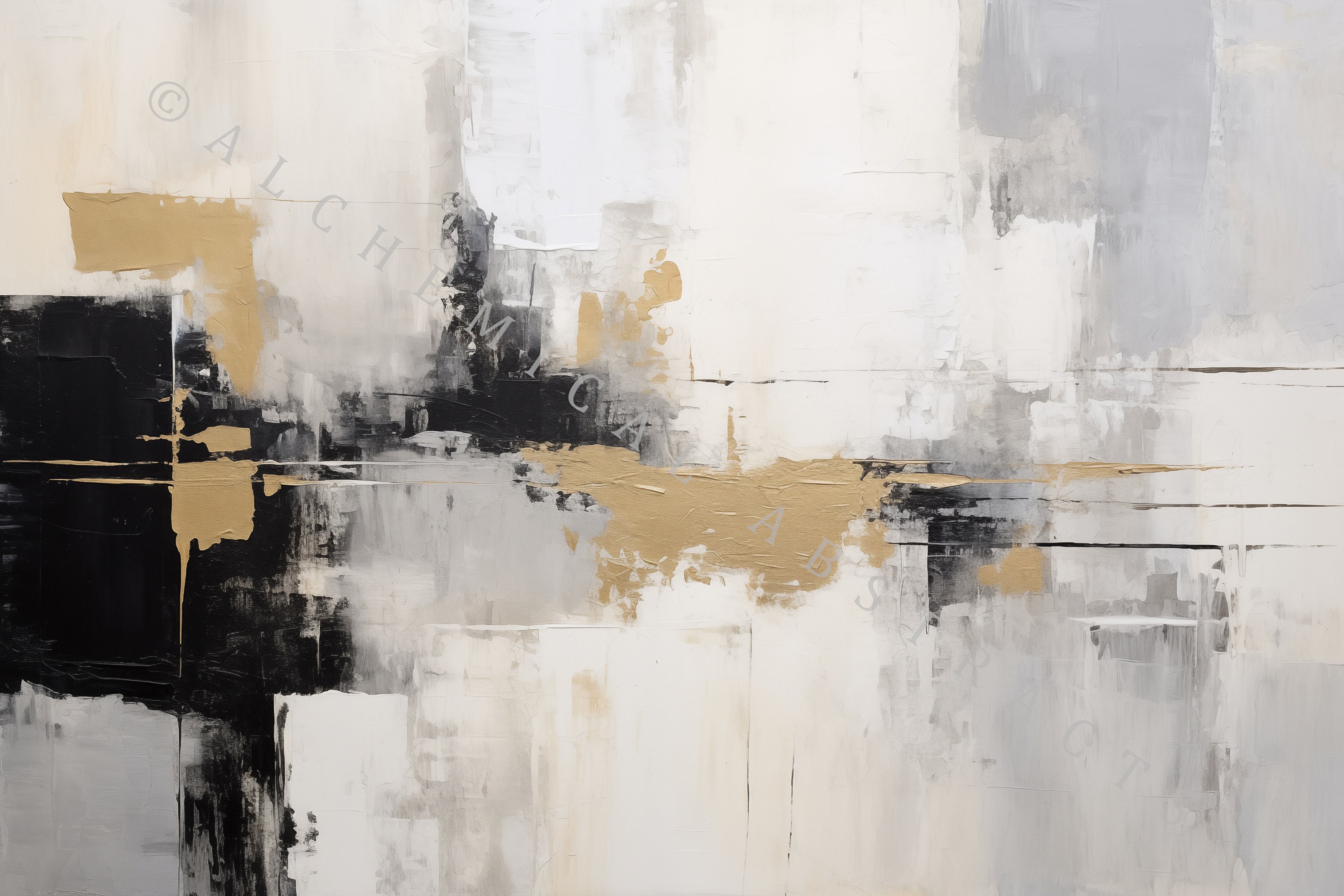 Gold Splash Abstract Print, Golden Wall Art, Modern Minimalist Painting ...