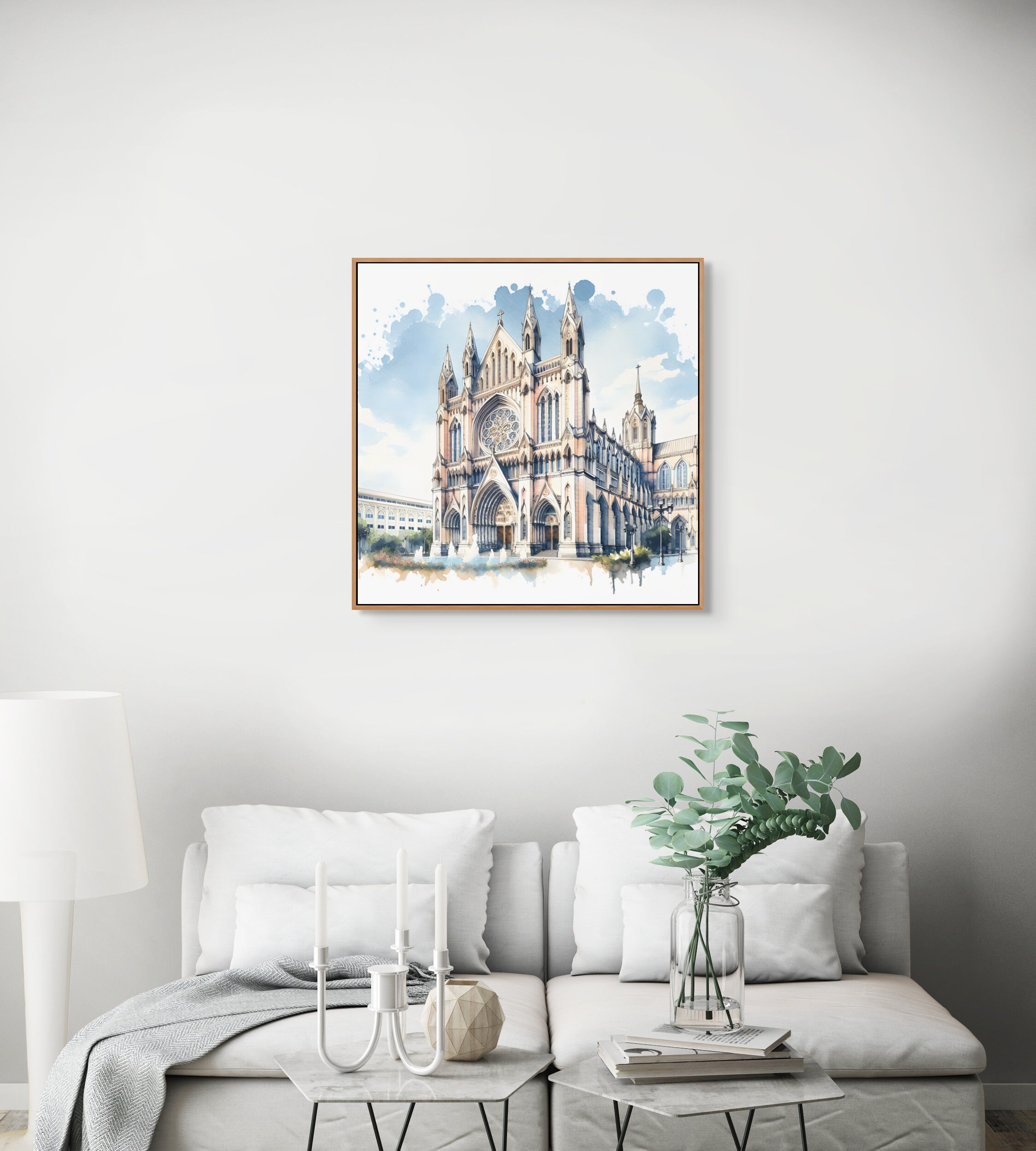 Piece 5 of 8 Digital Download Cathedral Series Watercolor Print - Etsy