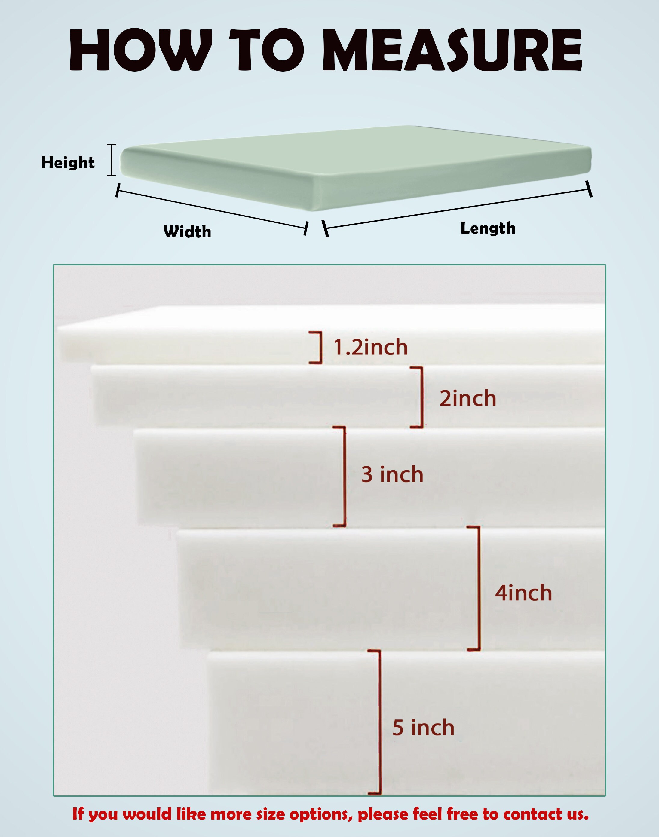 Custom Size Foam for Cushion High Density Upholstery Foam Insert ...