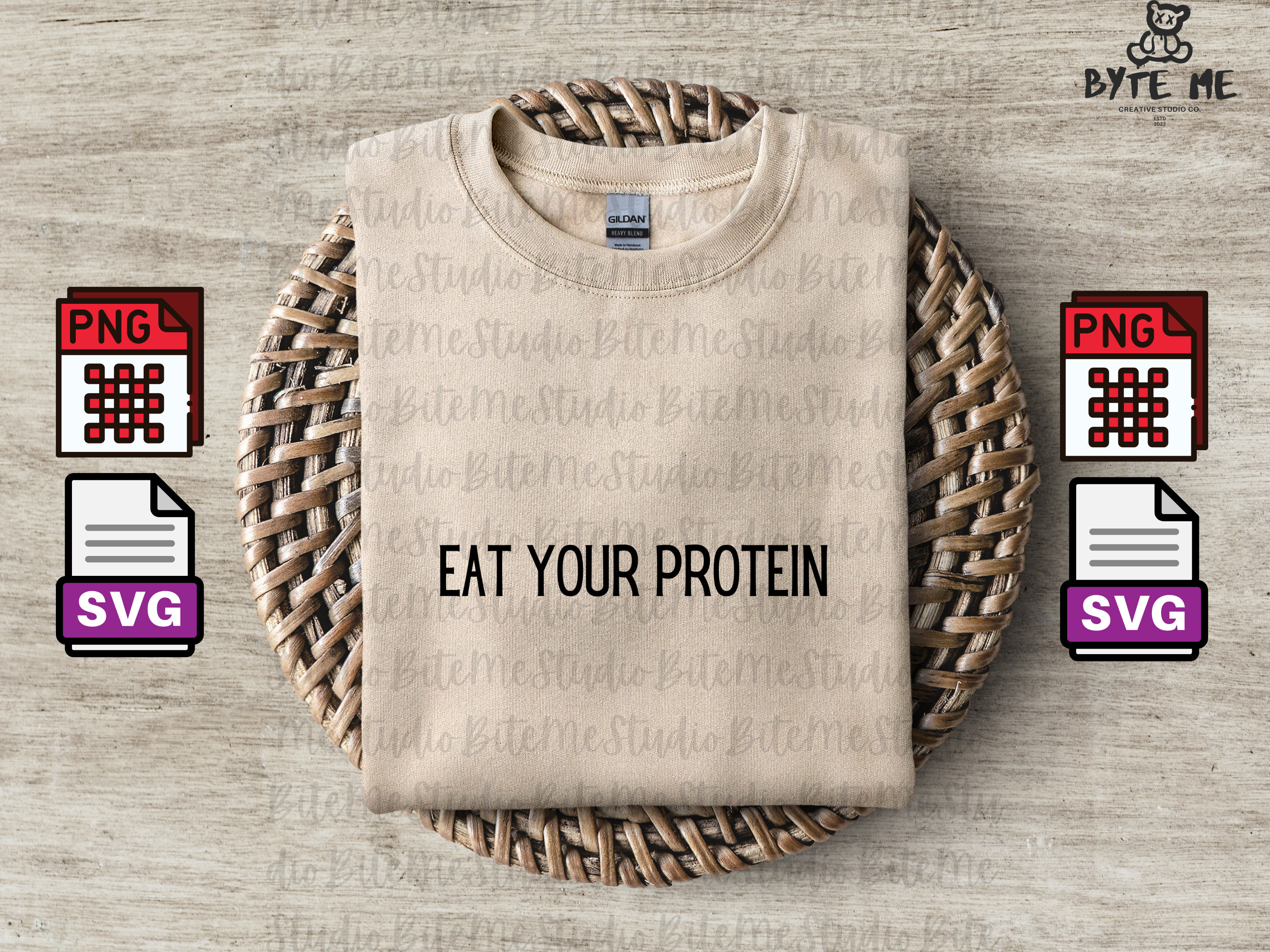 Eat Your Protein Svg File Download, Png Digital Download, Gym Png ...