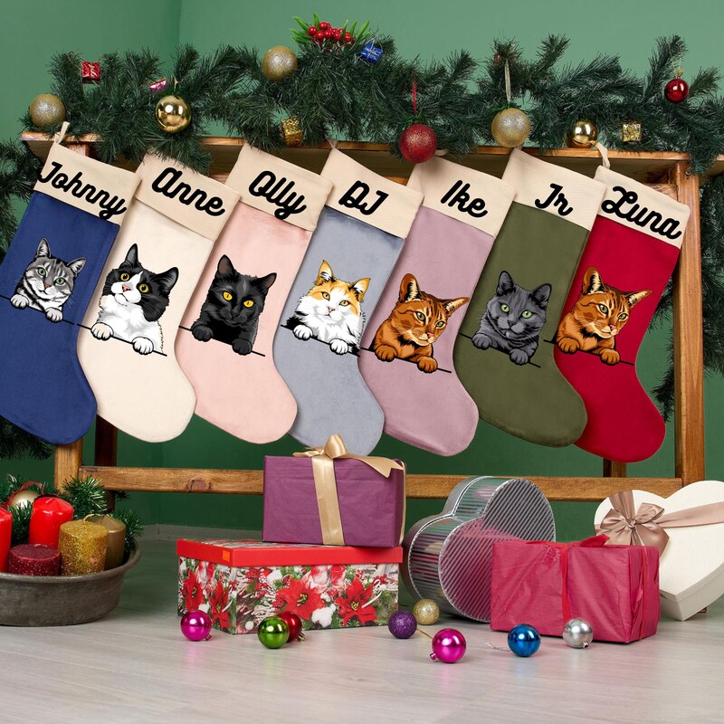 Cat Stocking - Etsy