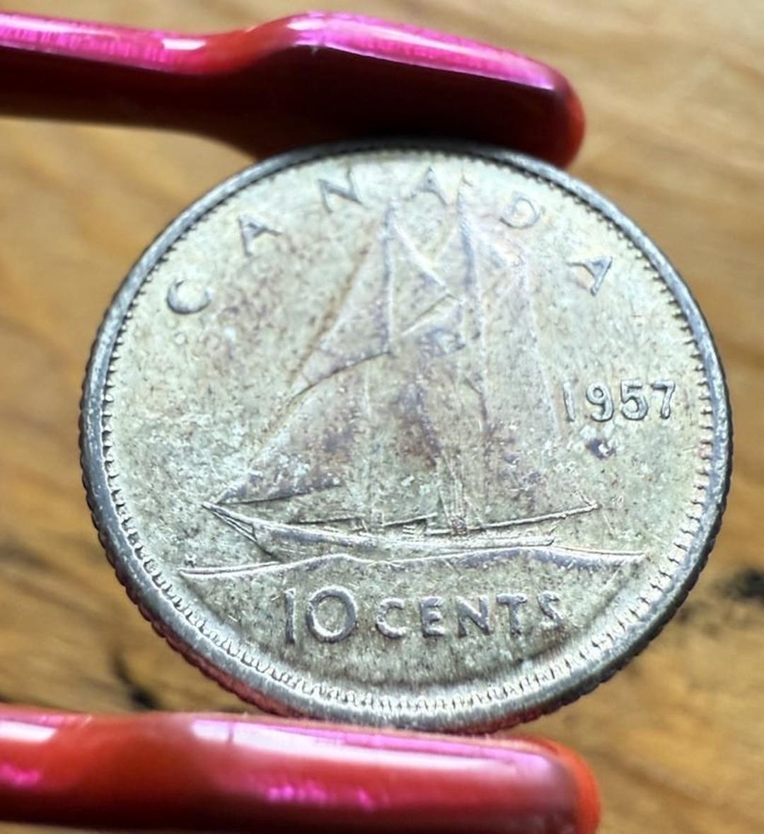 1957 Canada 10 Cents Coin Silver Queen Elizabeth - Nice Patina - Etsy ...