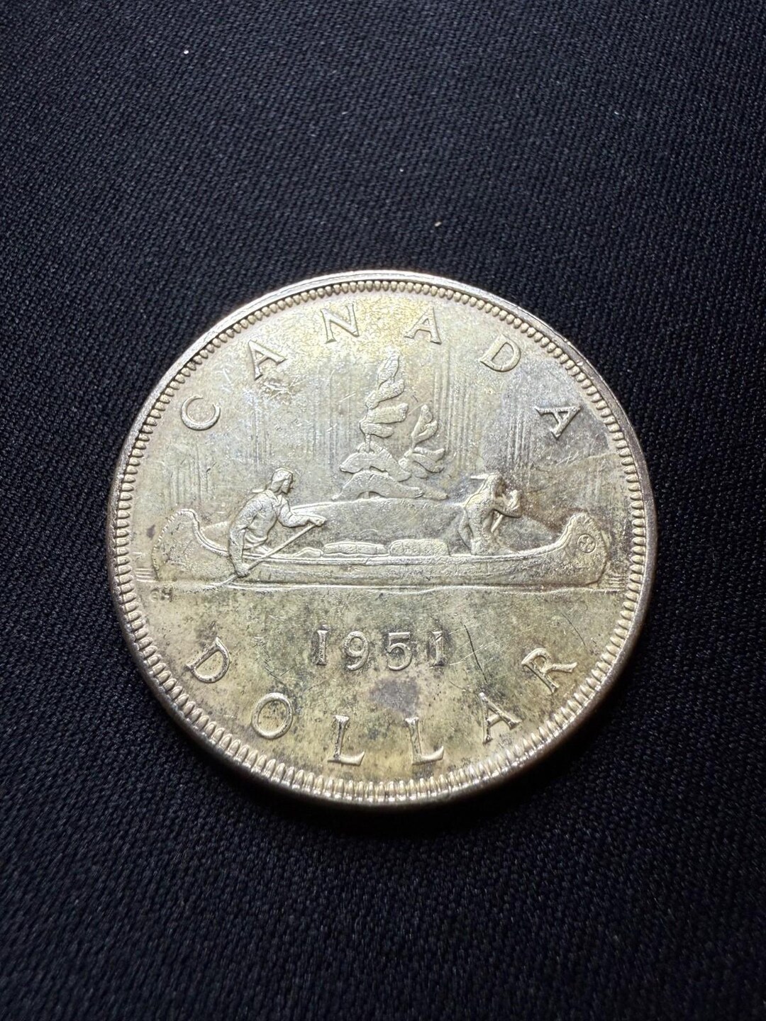 Authentic 1951 Canadian Silver Dollar 1 Coin - Etsy