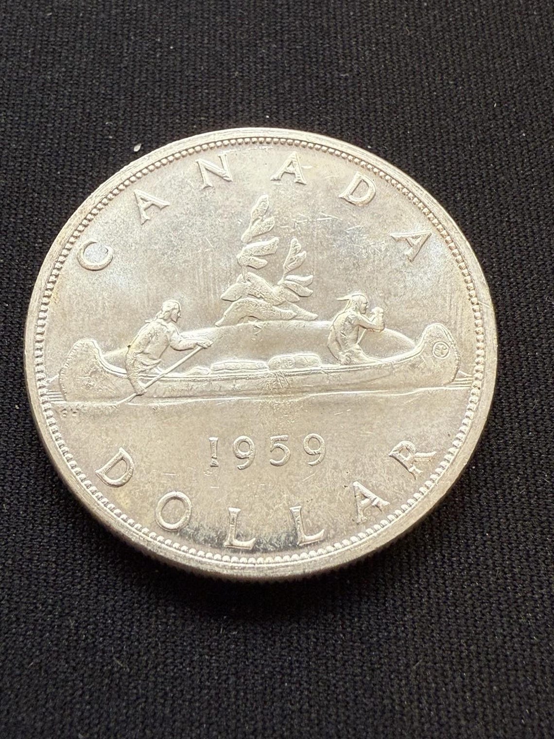 Authentic 1959 Canadian Silver Dollar Coin 80% 1 - Etsy