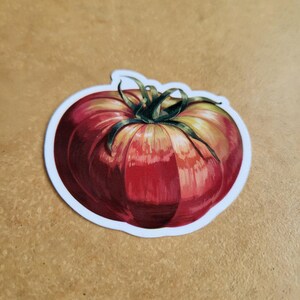 Heirloom Tomato Vinyl Sticker - Vivid Color, Waterproof, Laminated ...