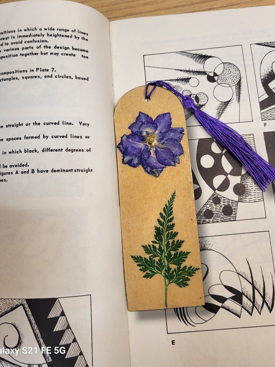 Handmade Pressed Flower Bookmarks | Unique Botanical Design With Real ...