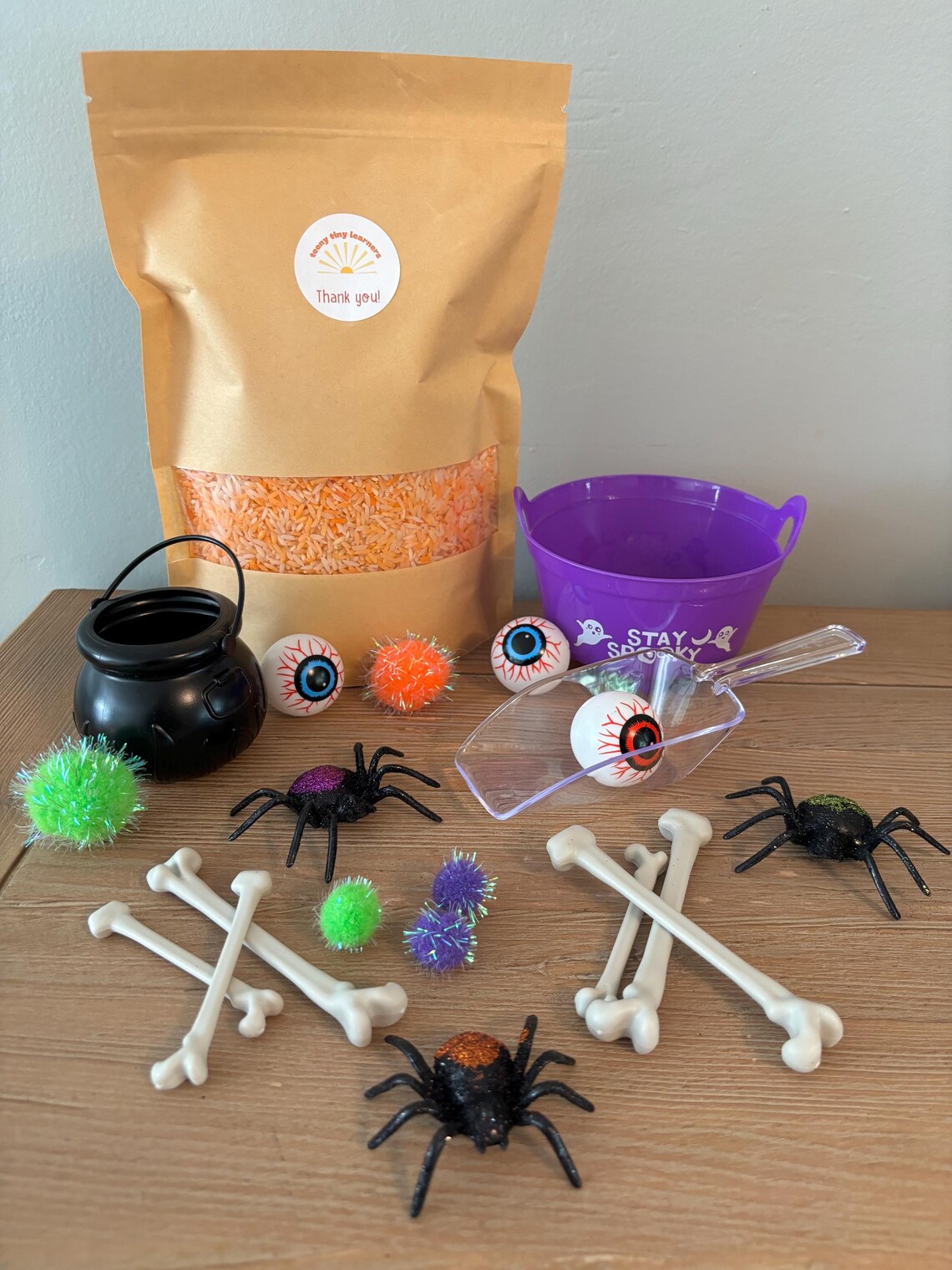 Spooky Halloween Sensory Bin, Witches Brew Task Cards, Sensory Play Kit ...