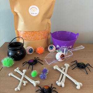 Spooky Halloween Sensory Bin, Witches Brew Task Cards, Sensory Play Kit ...