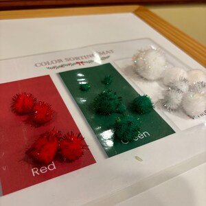Christmas Sensory Kit Festive Fun for Little Learners, Coloring Sorting ...