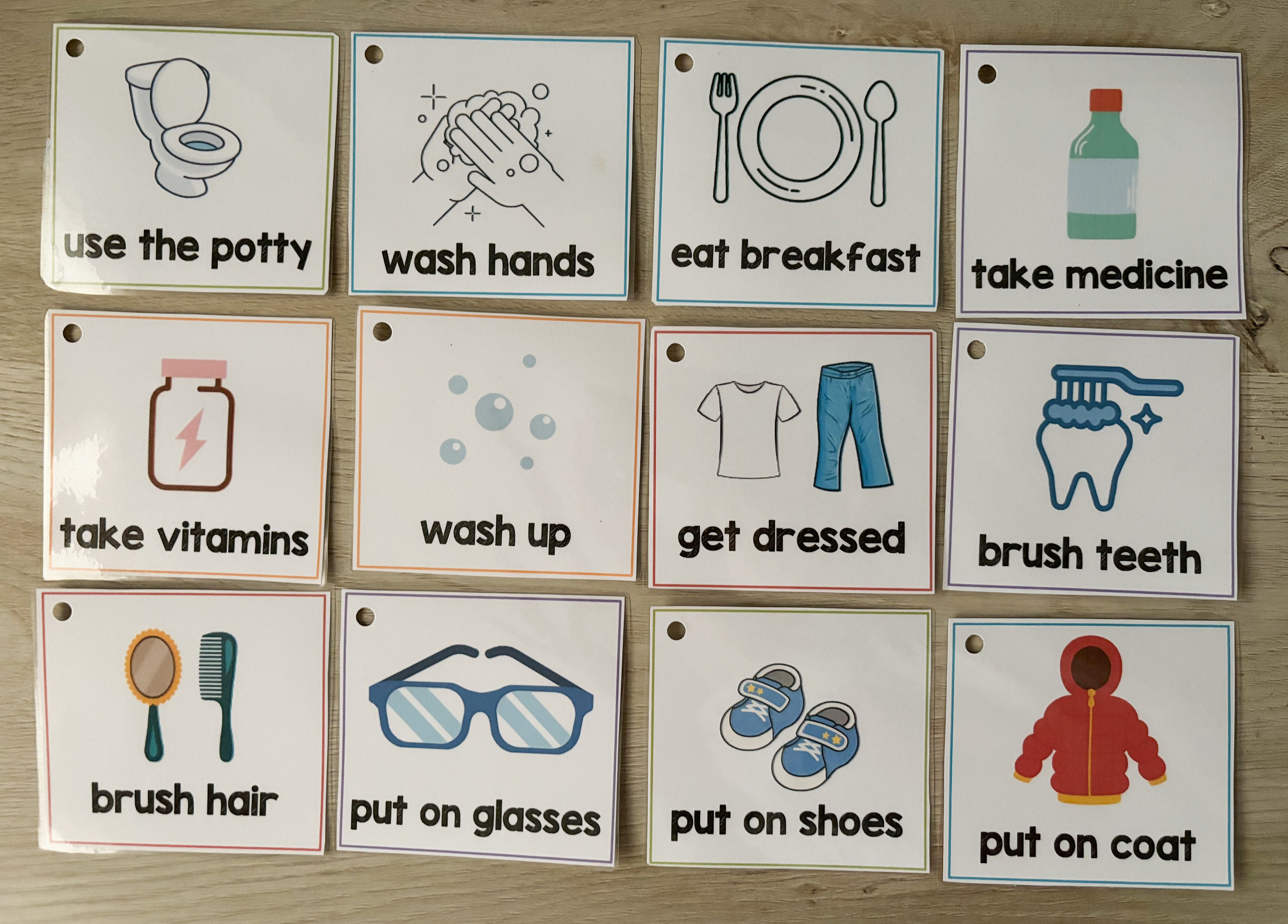 Morning Routine Ring Cards - Etsy