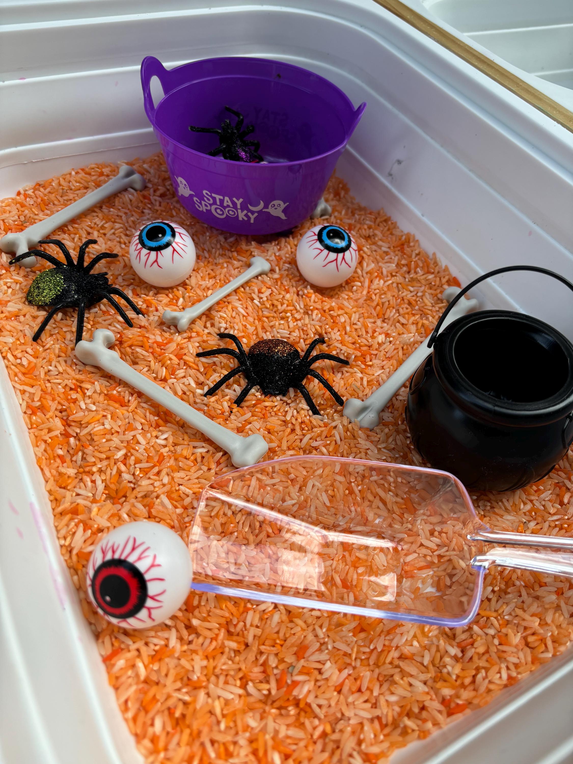 Spooky Halloween Sensory Bin, Witches Brew Task Cards, Sensory Play Kit ...