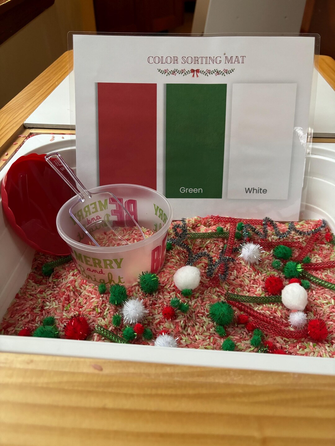 Christmas Sensory Kit Festive Fun for Little Learners, Coloring Sorting ...