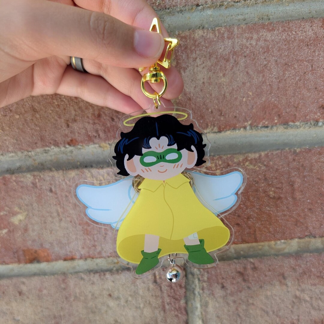 Jason Todd Robin Angel Acrylic Keychain Moveable Wing Chibi Charm 5'5 ...
