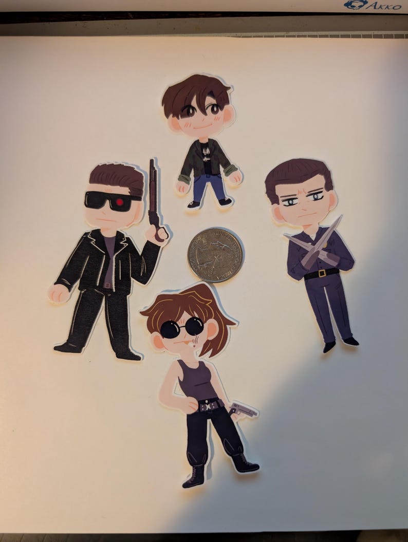 Terminator 2 Character Stickers - Etsy