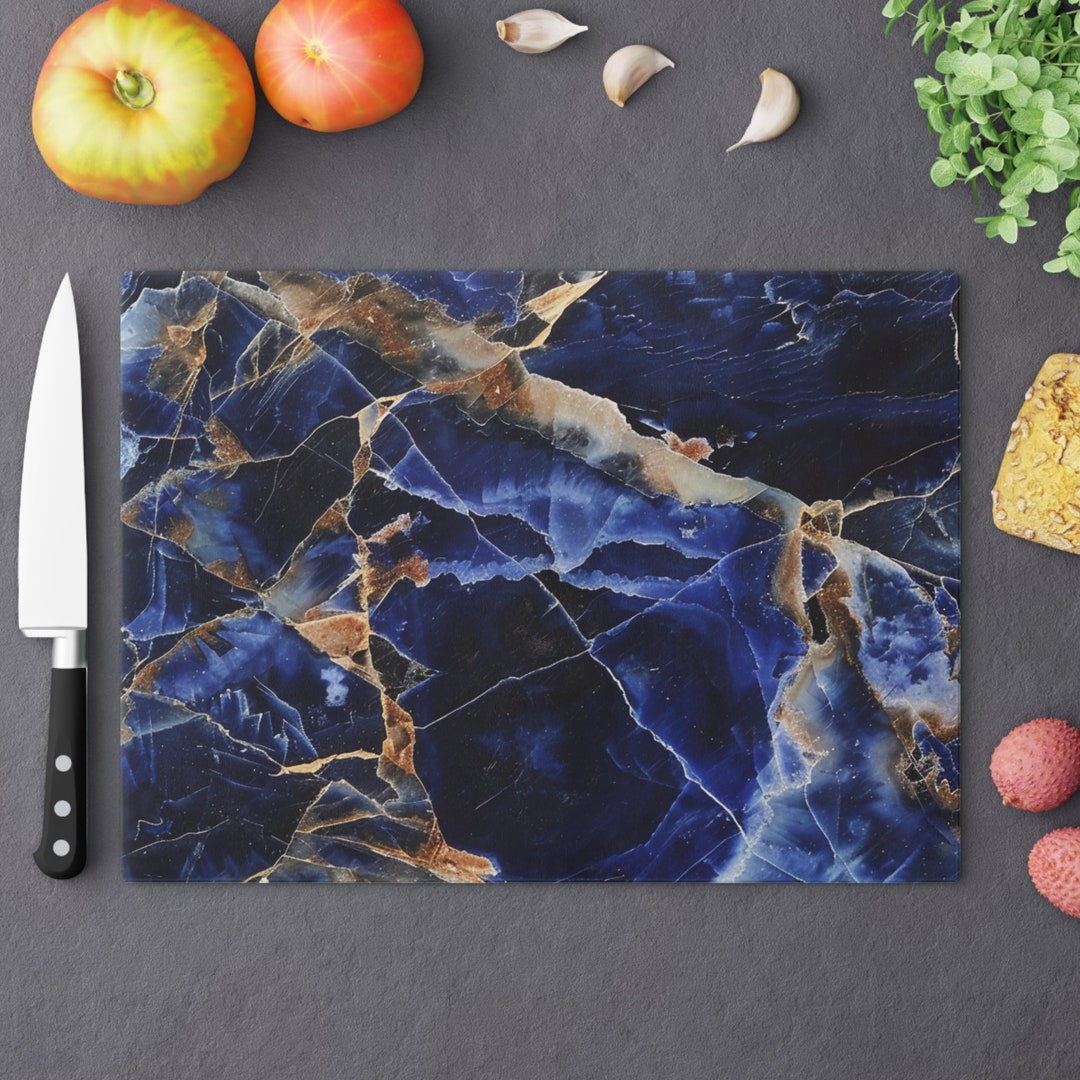 Sodalite Cutting Board, Mineral Slab Cutting Board, Stone Cutting Board ...