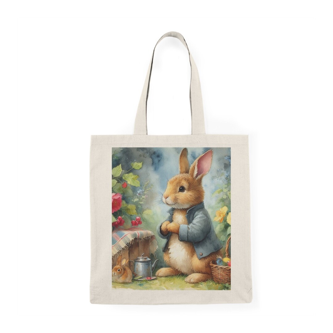 Easter Bunny Peter Rabbit Easter Egg Tote for Your Easter Eggs, Peeps ...